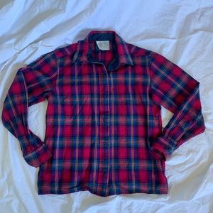 Pendleton | Tops | Womens Pendleton Long Sleeve Button Down Flannel | Poshmark